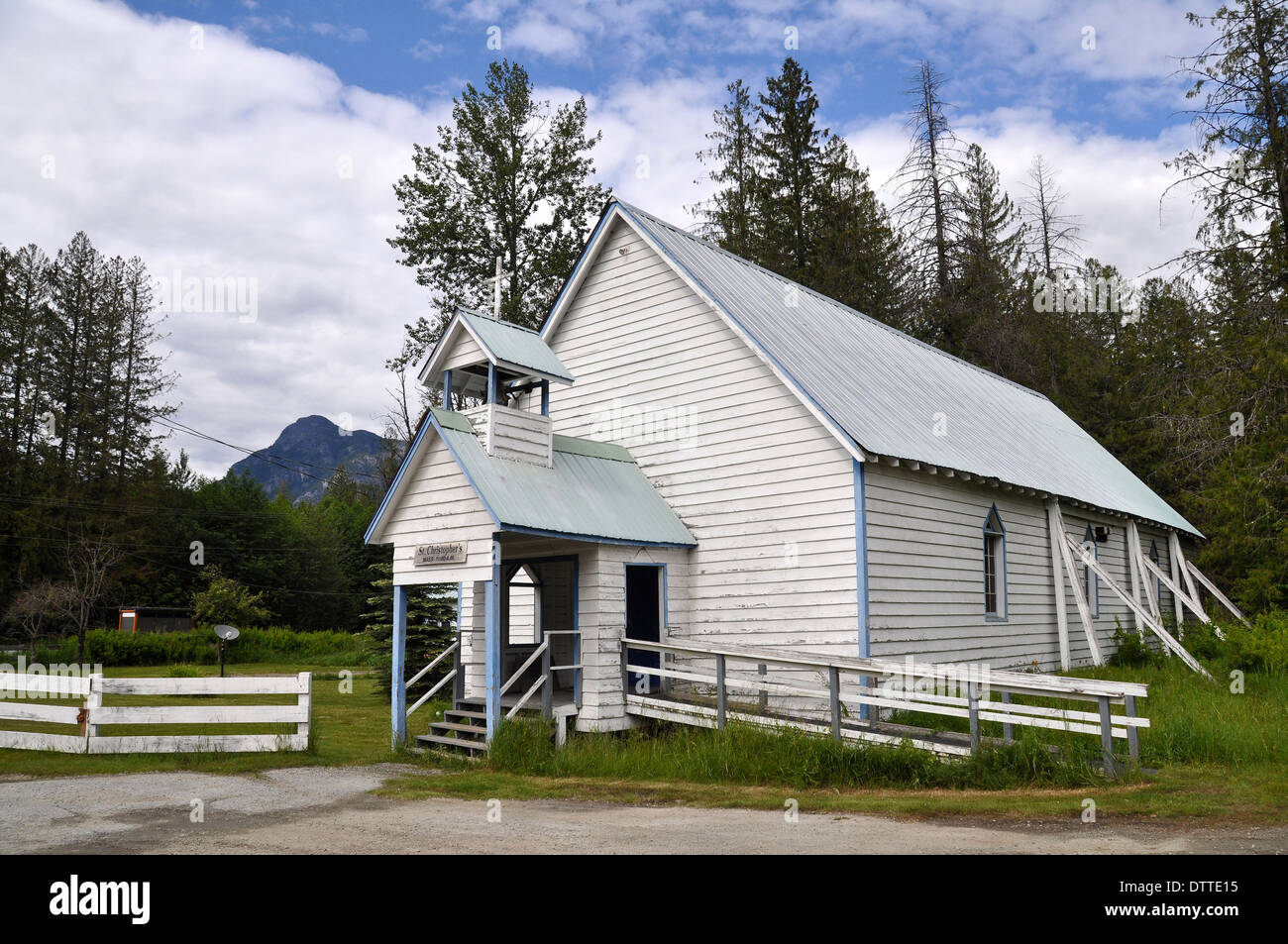 Church of St. Christopher, Mount Currie, British Columbia, Canada Stock ...