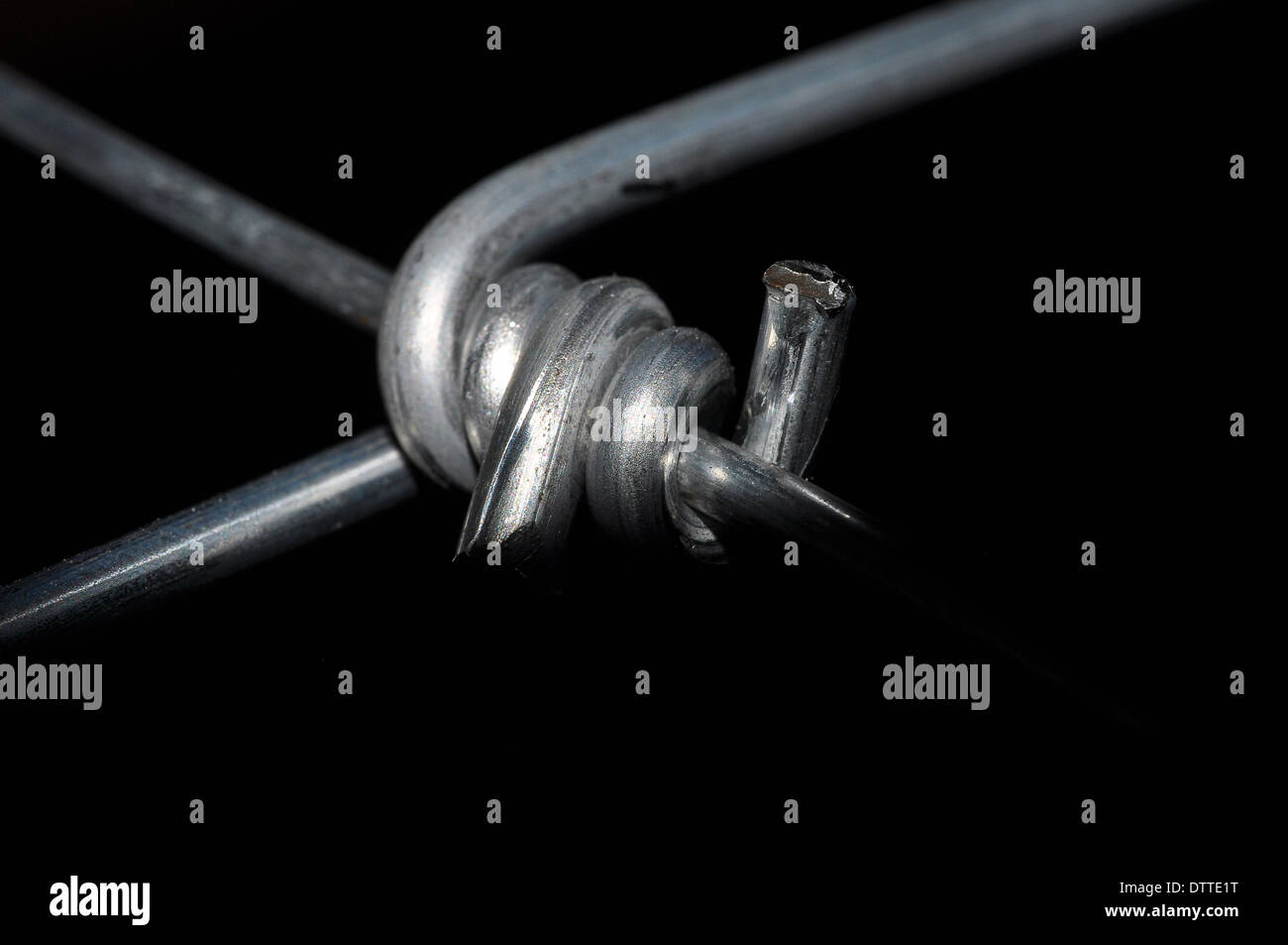 Silver barbed wire hi-res stock photography and images - Alamy