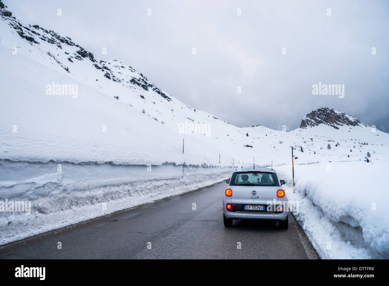Pass driving in italian alps hi-res stock photography and images - Alamy