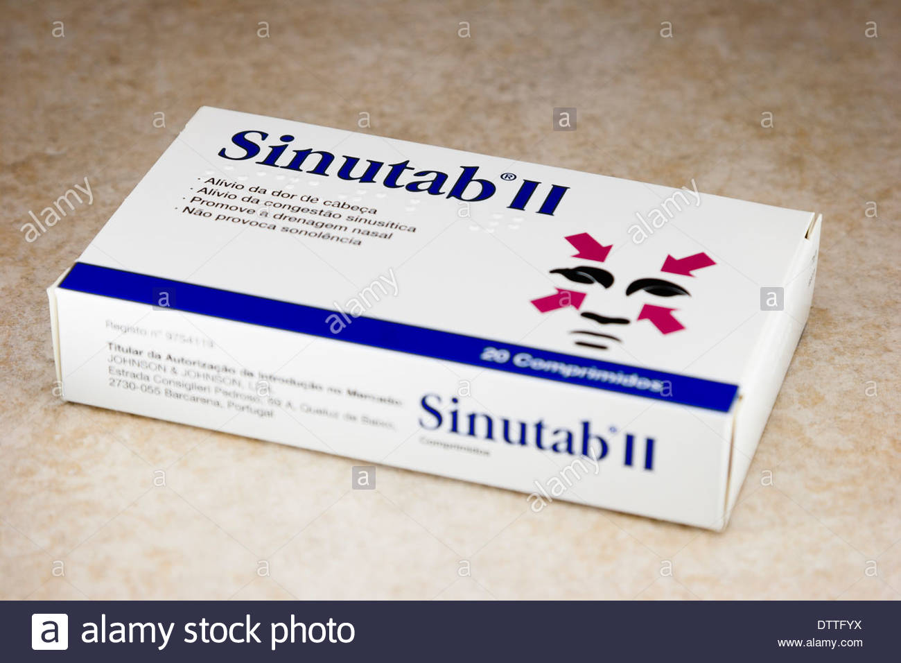 Sinutab II tablets for the treatment of sinusitis Stock Photo, Royalty ...