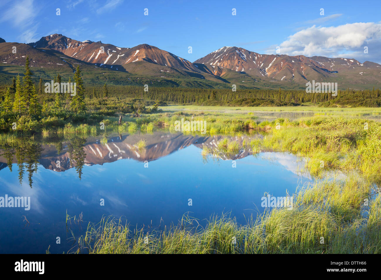 Lake on Alaska Stock Photo - Alamy