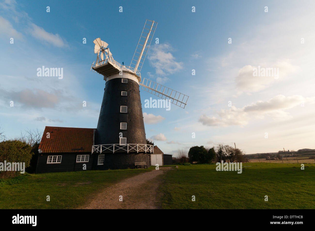 Burnham overy staithe windmill hi-res stock photography and images - Alamy