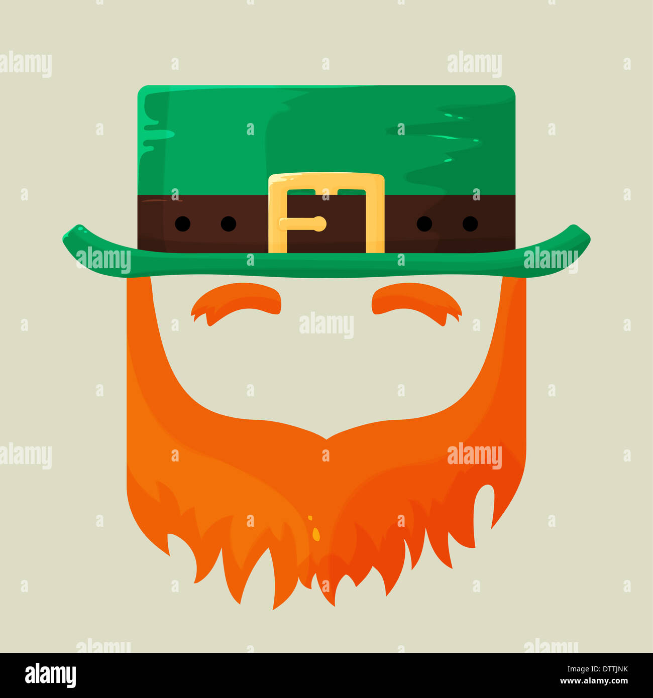 Irish St. Patricks Day leprechaun icon Stock Photo - Alamy
