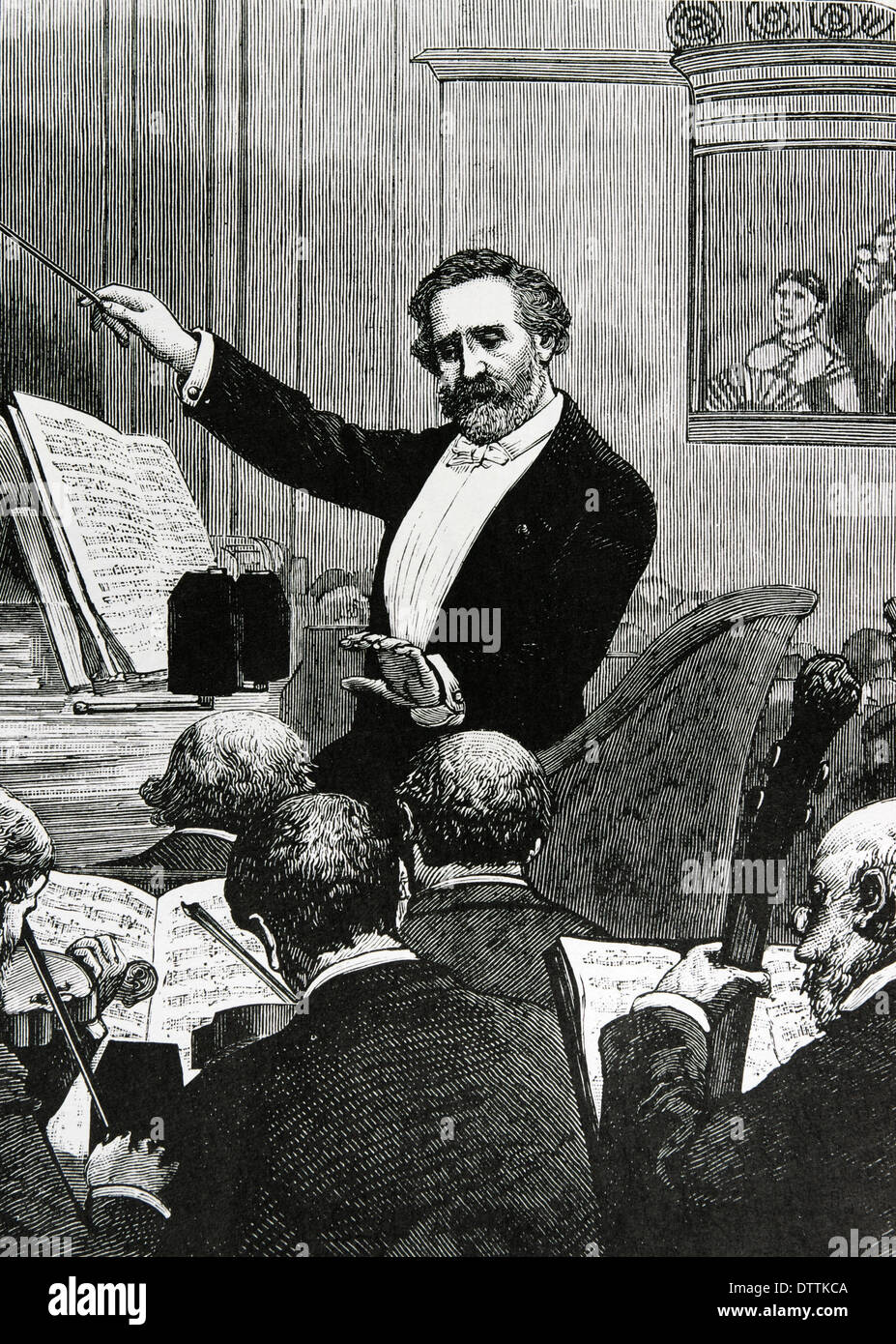 Giuseppe Verdi (1813-1901). Italian romantic composer. "France Stock ...