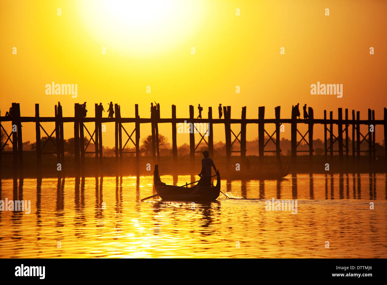 Bridge in Myanmar Stock Photo - Alamy