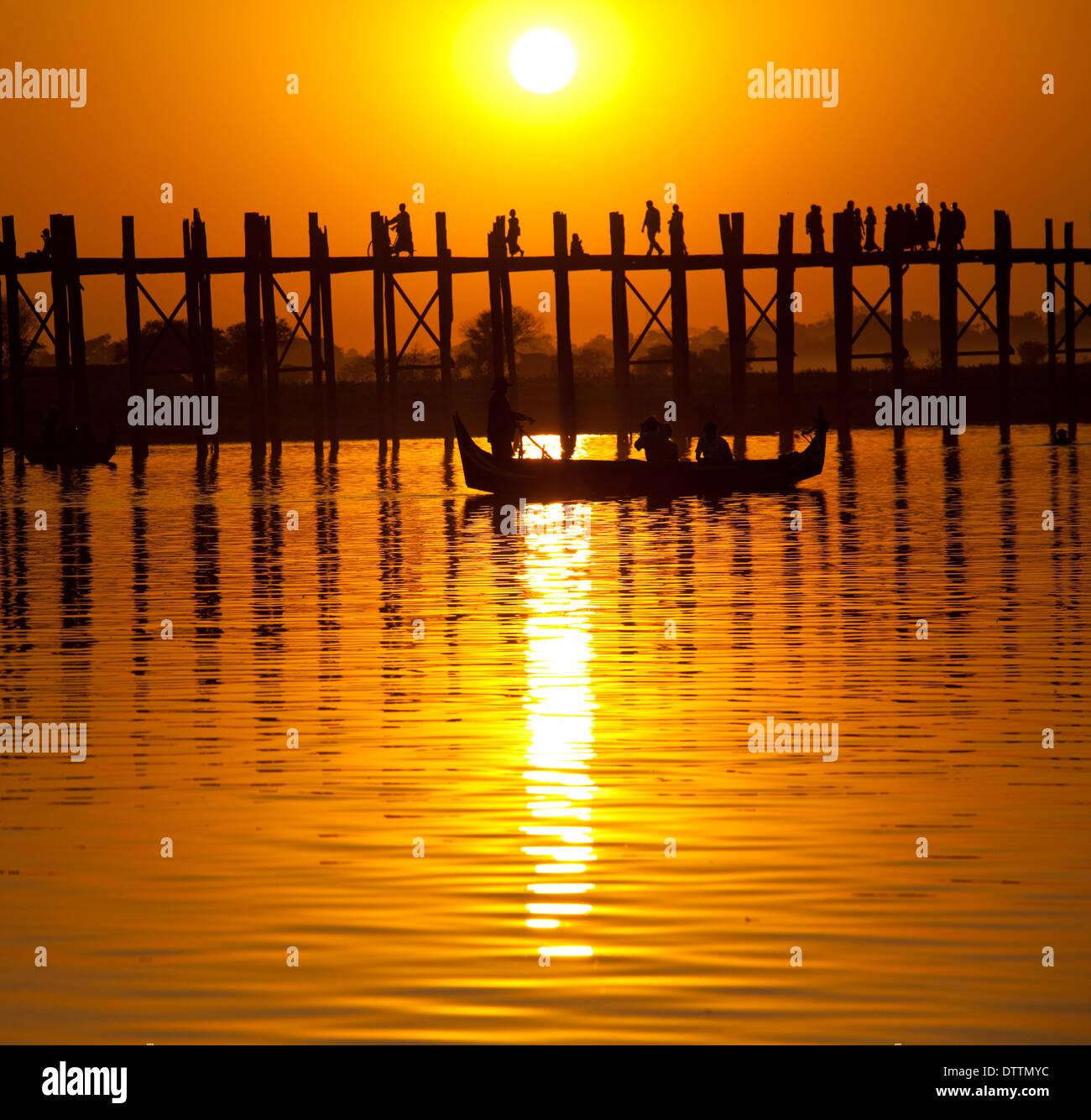 Bridge in Myanmar Stock Photo - Alamy
