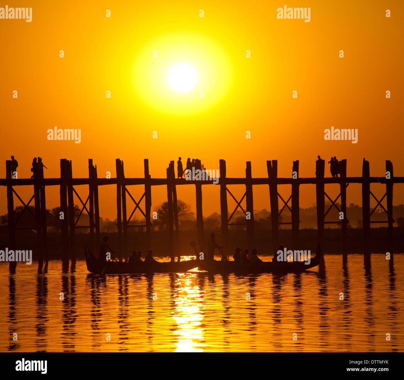 Bridge in Myanmar Stock Photo - Alamy