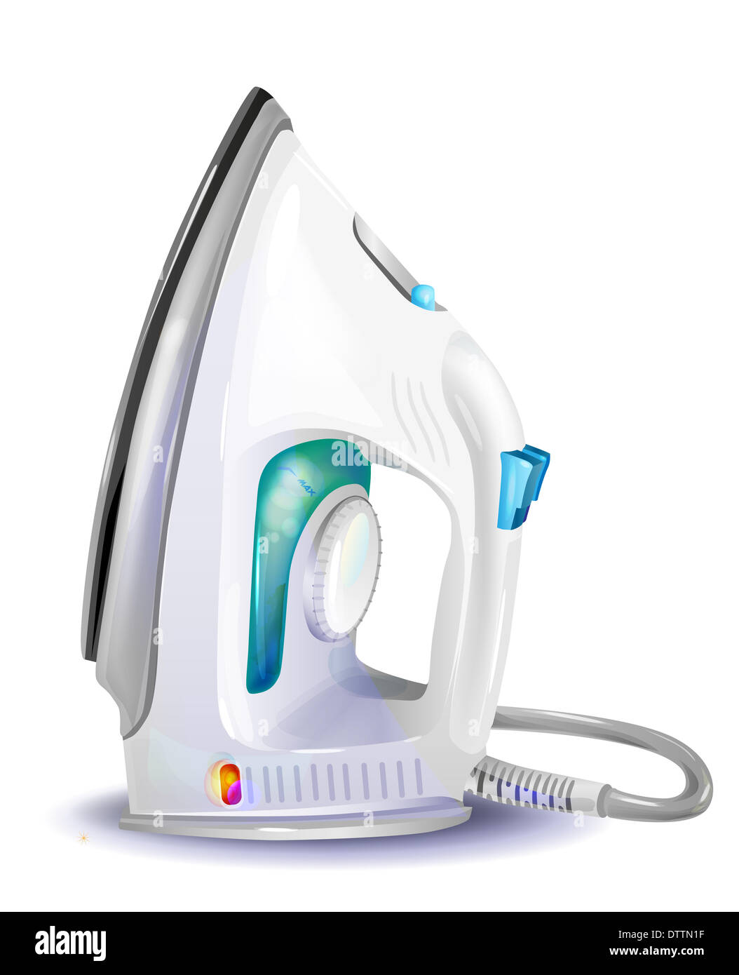 Electric iron icon in Cut Out Stock Images & Pictures - Alamy