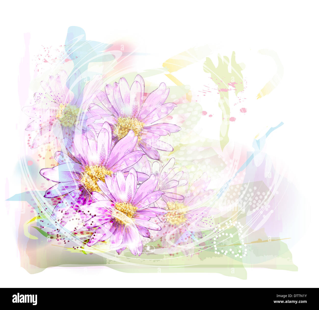 Daisy garland painting hi-res stock photography and images - Alamy