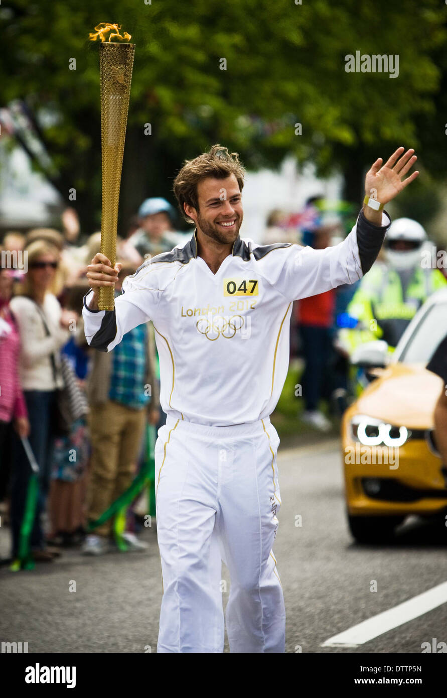 Olympic Torch Relay In North Devon Stock Photo - Alamy