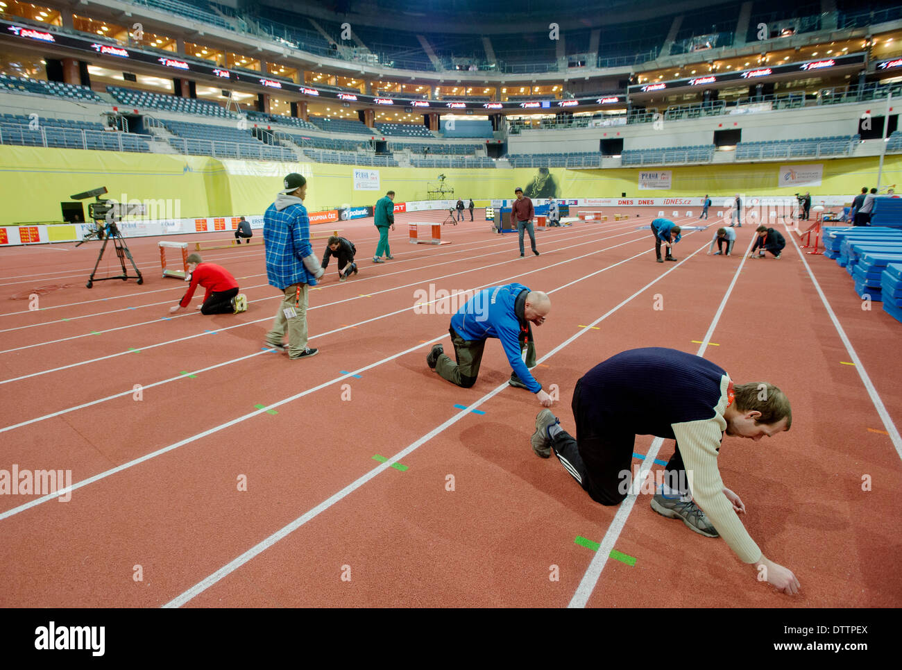O2 Arena is seen before the international athletics contest Praha ...