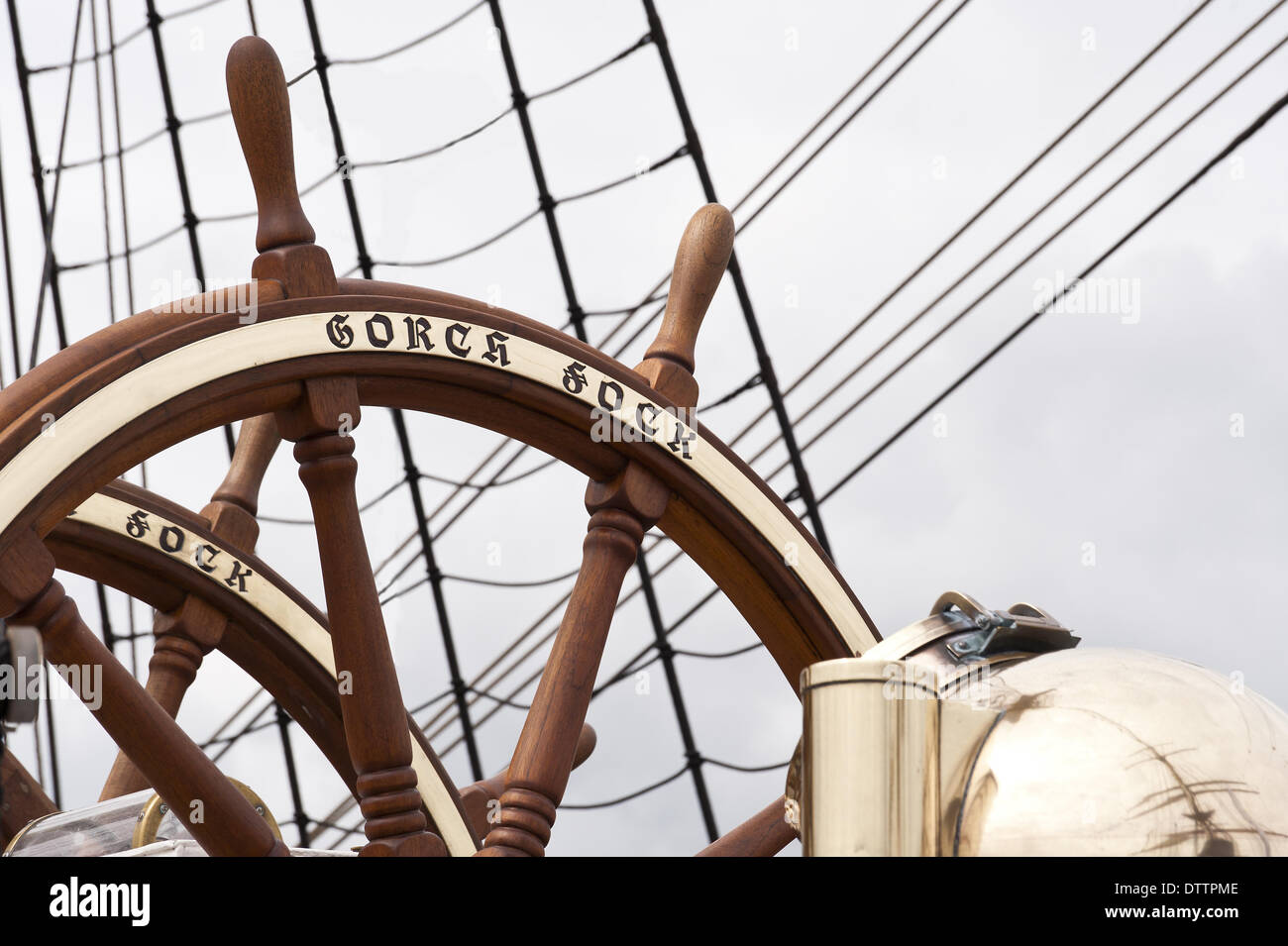 German Tall Ship Gorch Fock Stock Photo - Alamy