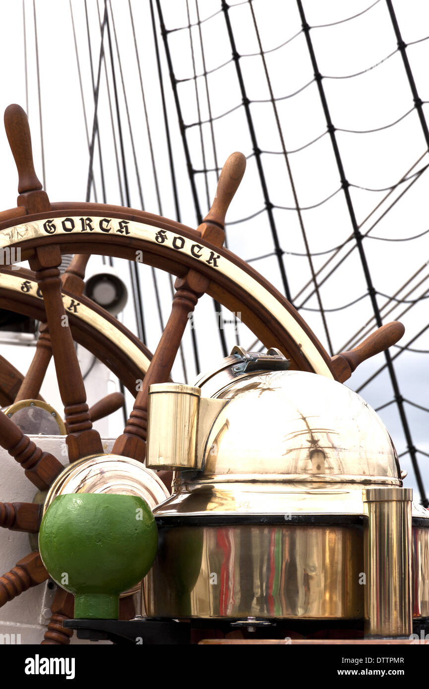 German Tall Ship Gorch Fock Stock Photo - Alamy