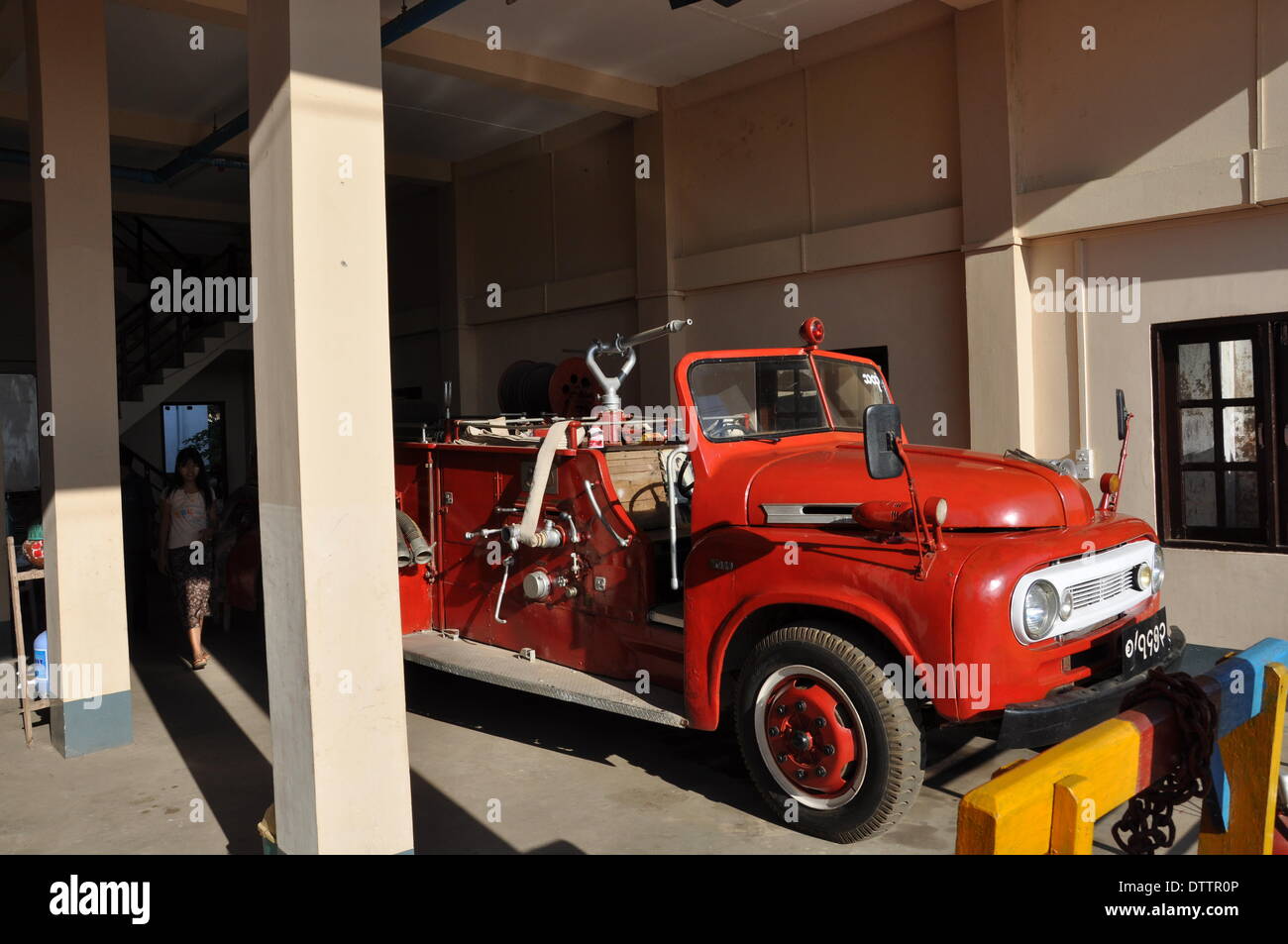old fire engine,burma Stock Photo - Alamy