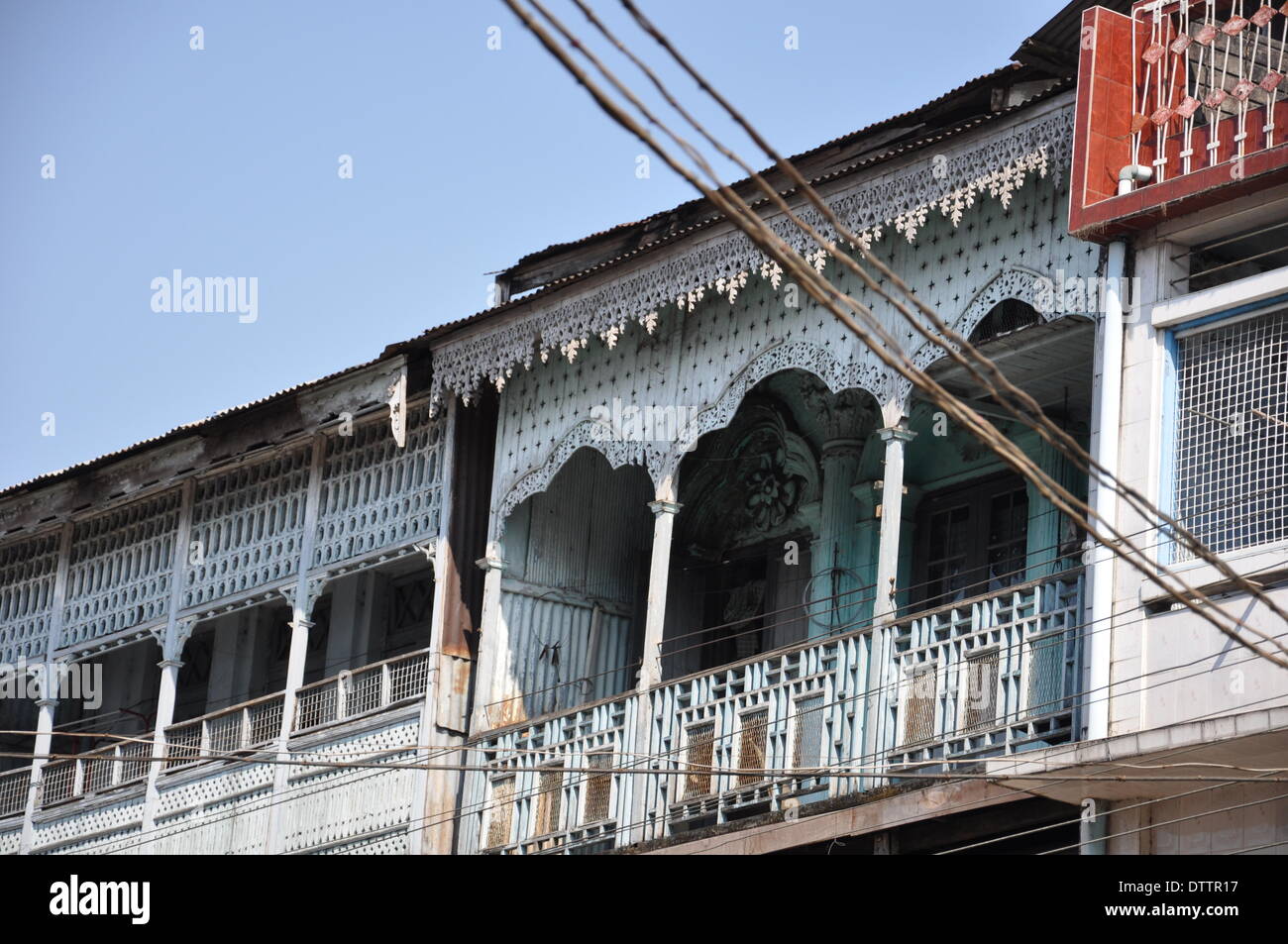 colonial style architecture,burma Stock Photo - Alamy