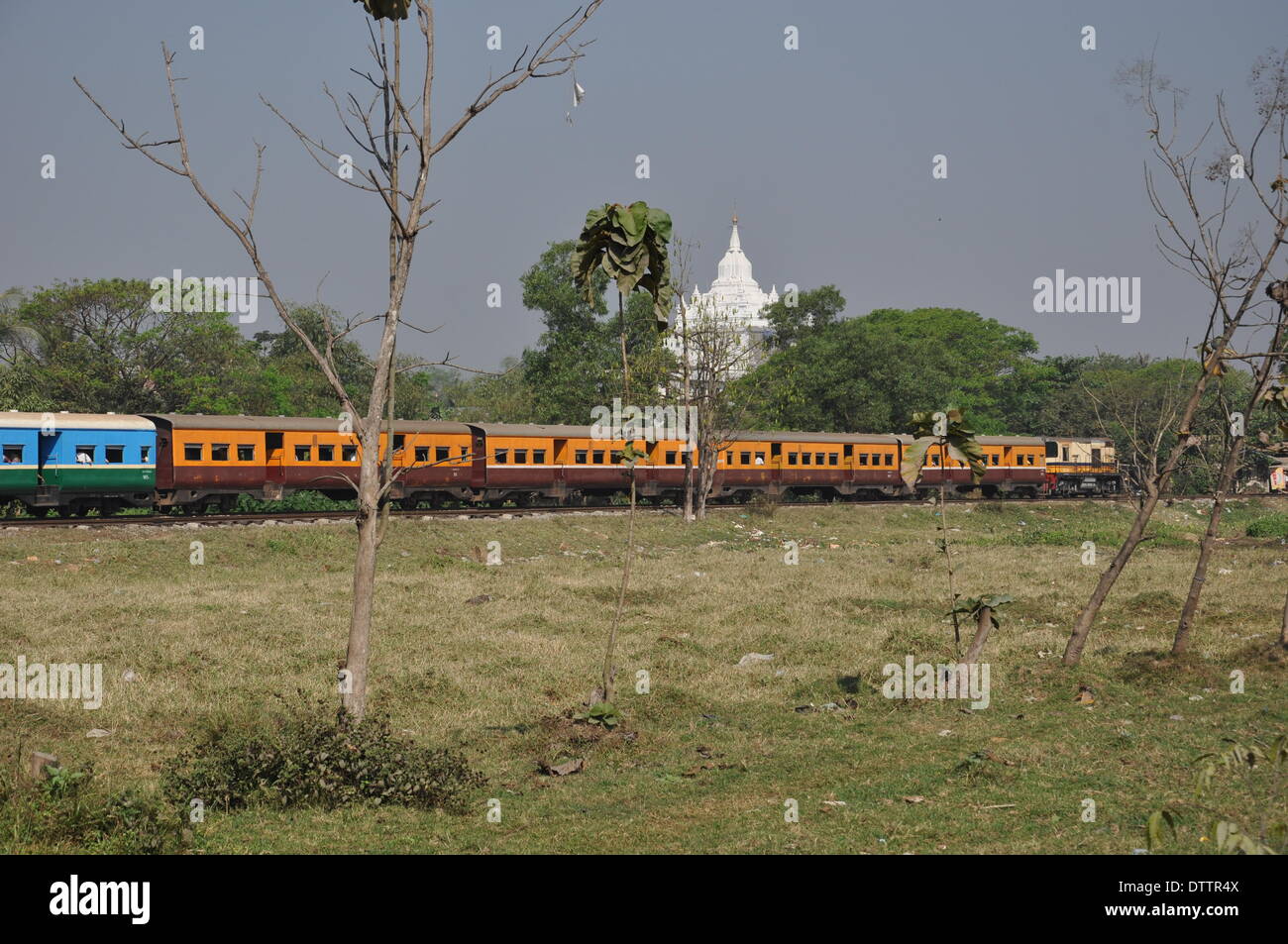 Myanmar train sign hi-res stock photography and images - Alamy