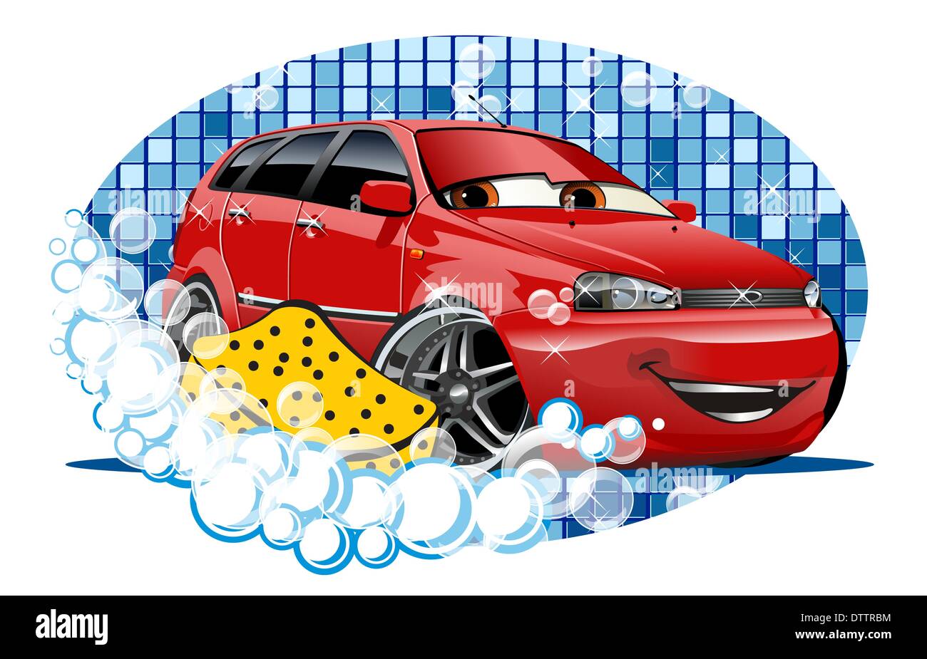 Car Washing sign with sponge Stock Photo - Alamy