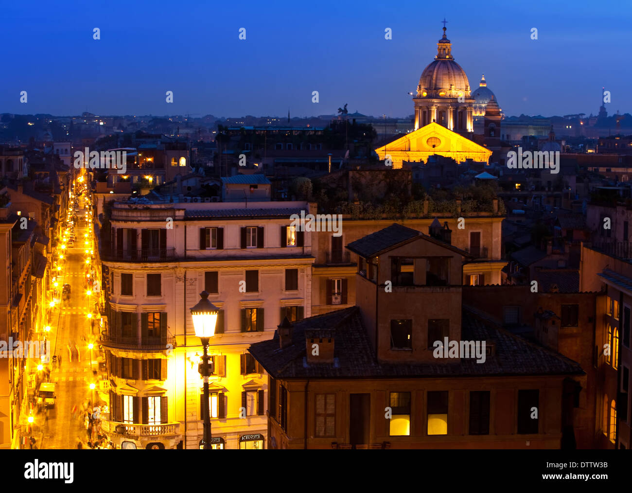 Rome top view hi-res stock photography and images - Alamy