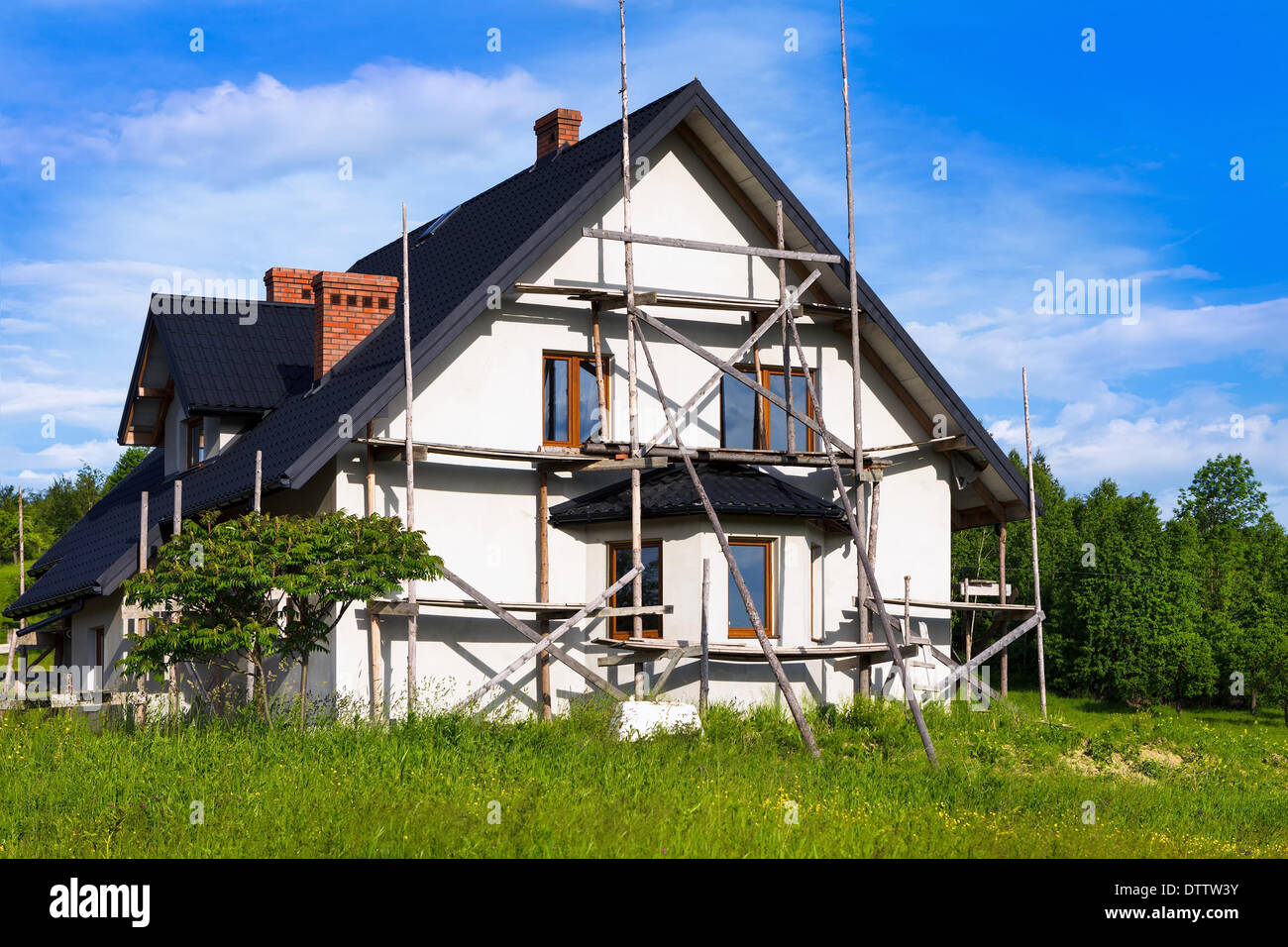 New country house Stock Photo - Alamy