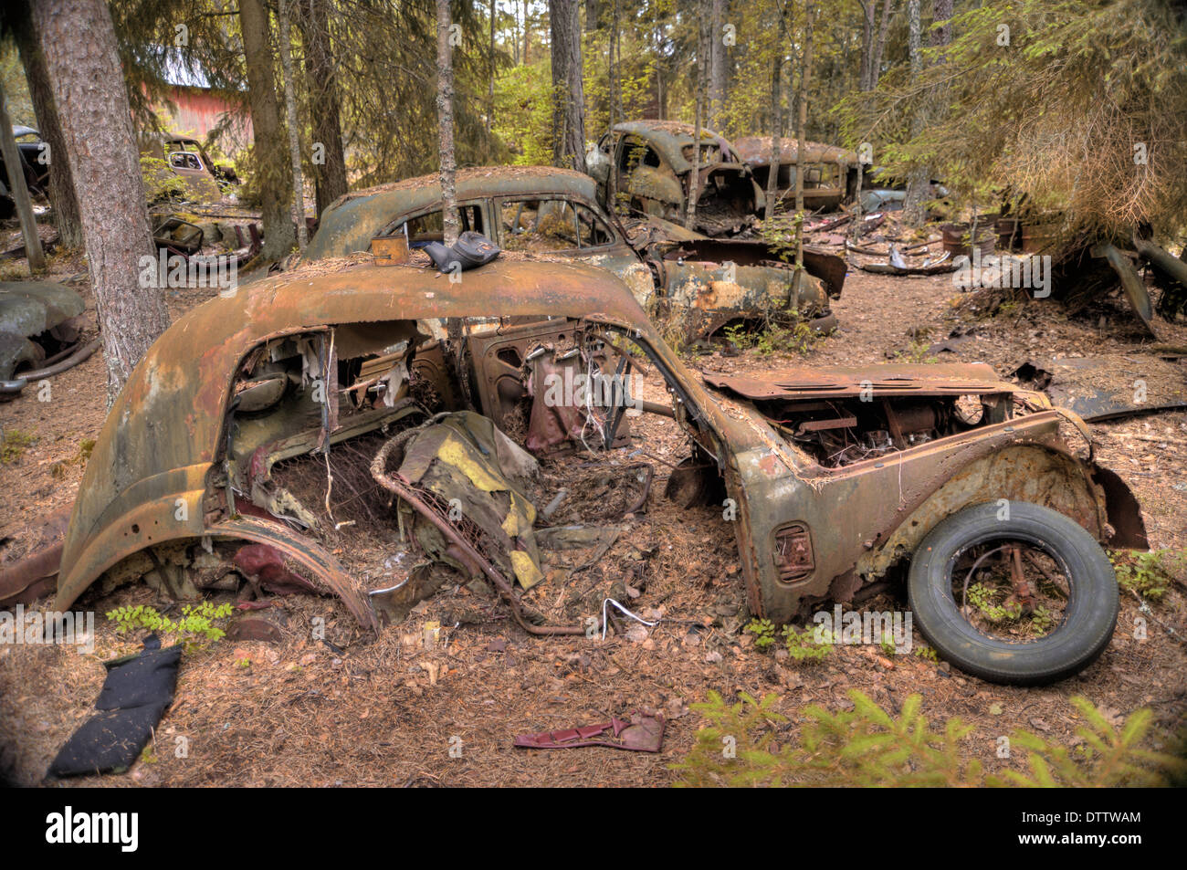 Car cemetery sweden hi-res stock photography and images - Alamy