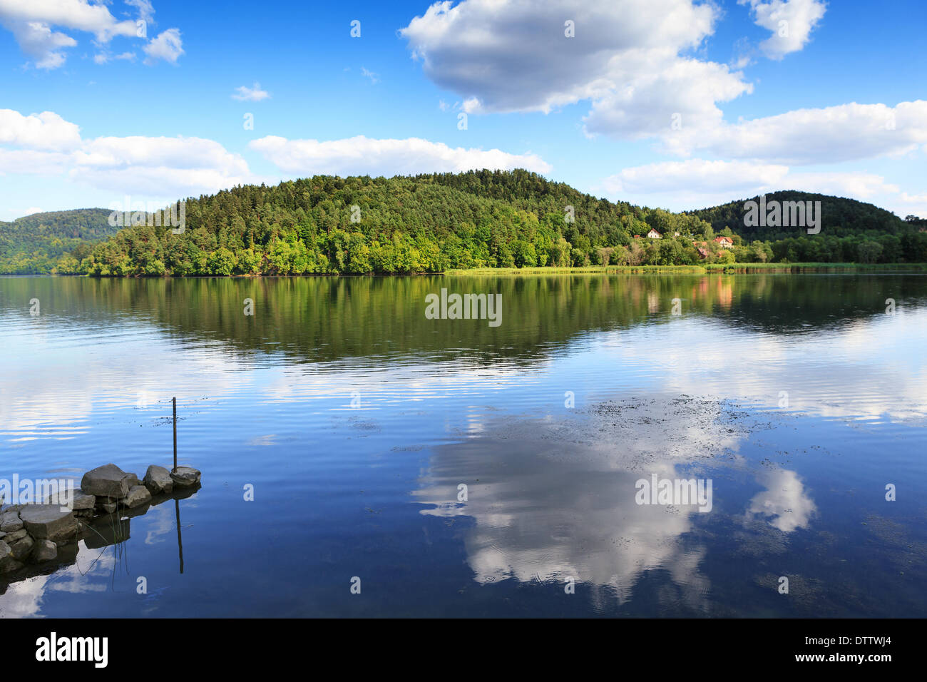 Sunlight reflection on blue lake hi-res stock photography and images ...