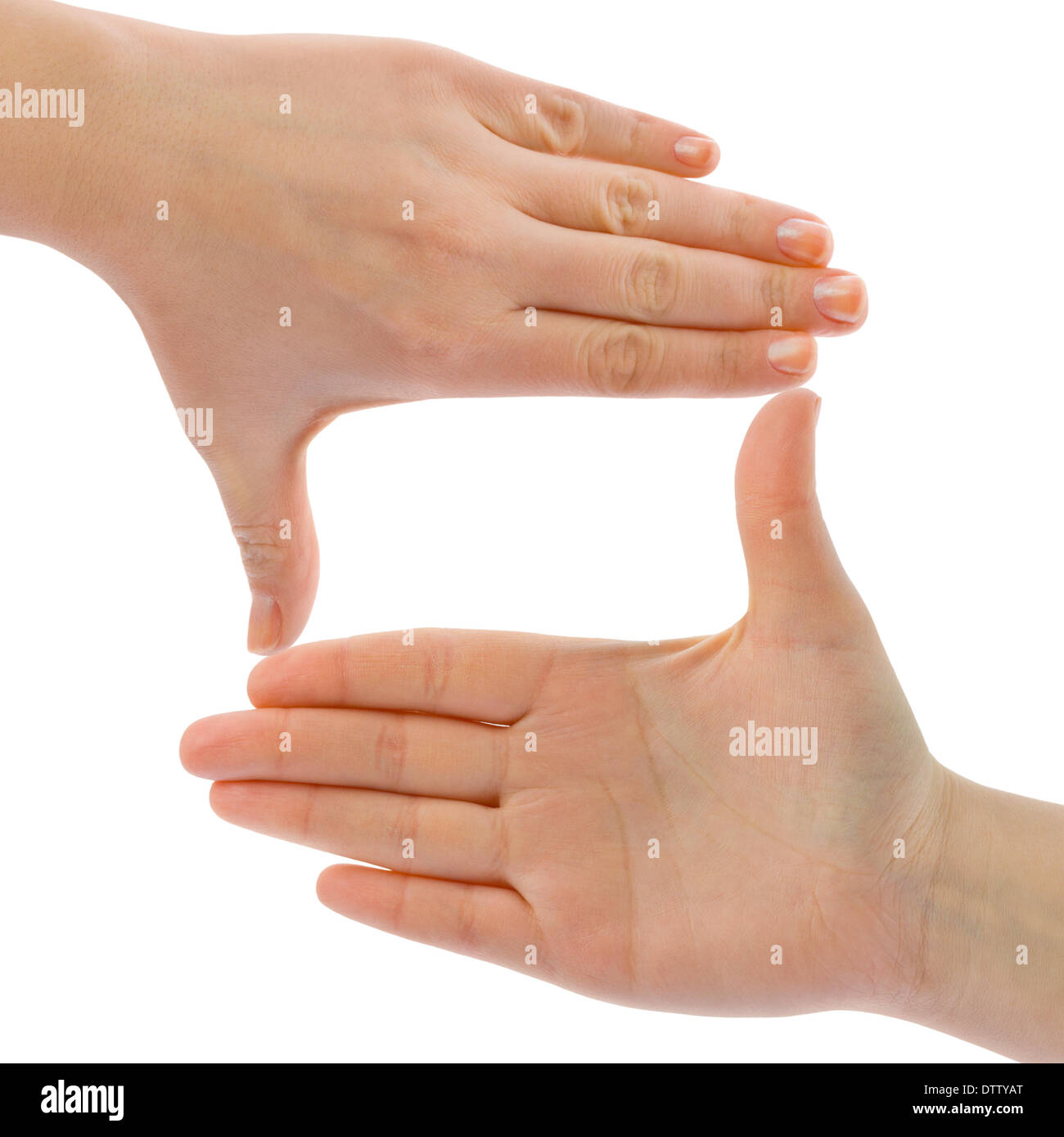 Frame made of hands Stock Photo - Alamy