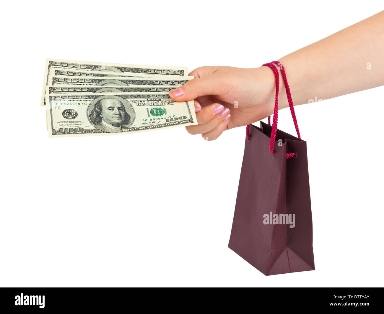 Money bag hand hi-res stock photography and images - Alamy