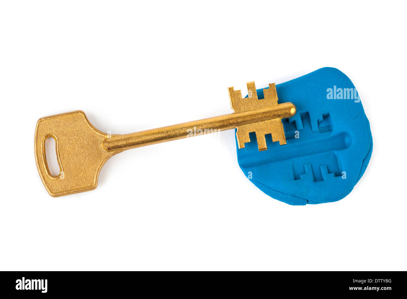 Key impression - security concept Stock Photo - Alamy