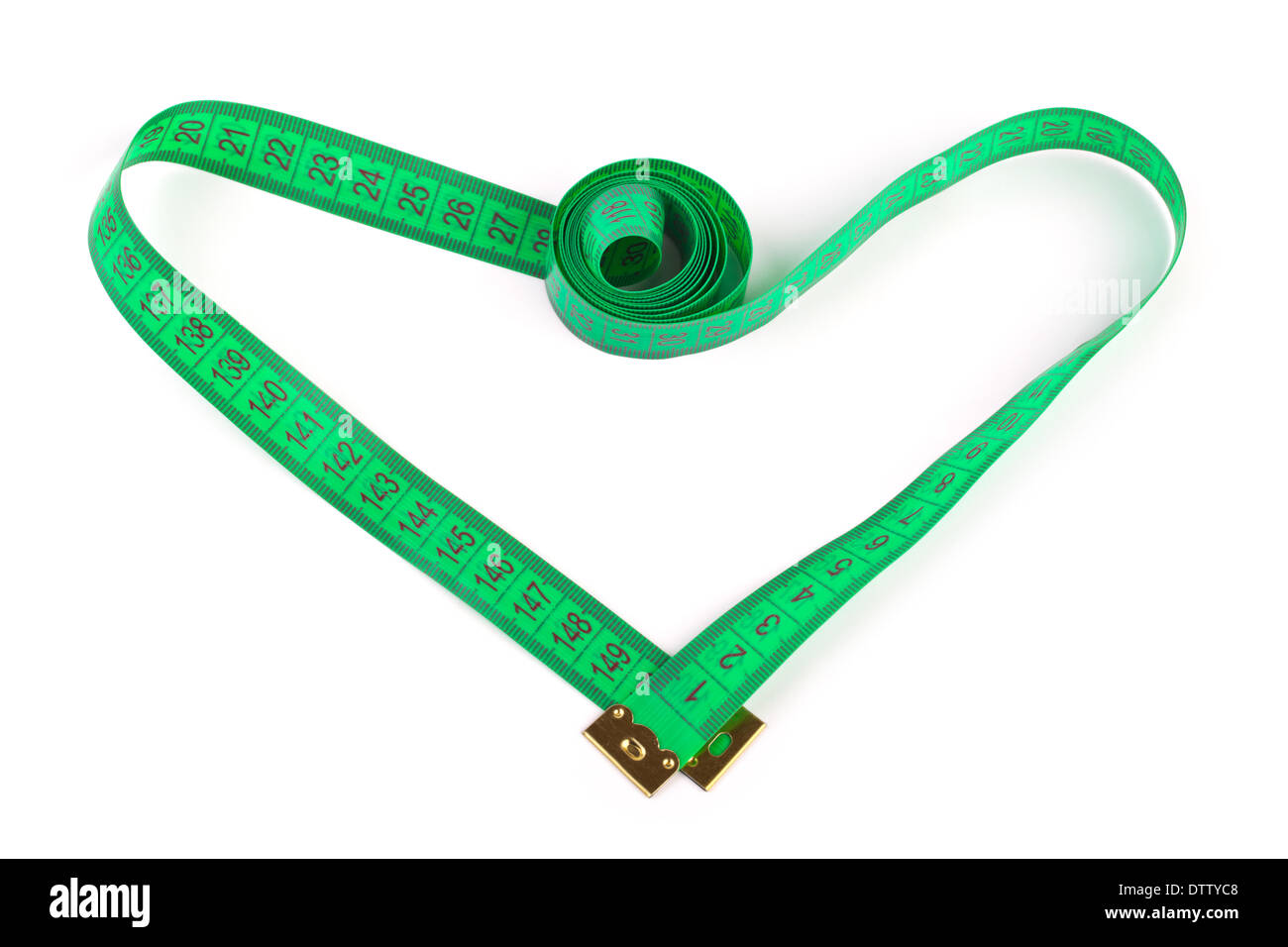 Heart shaped measuring tape Stock Photo - Alamy