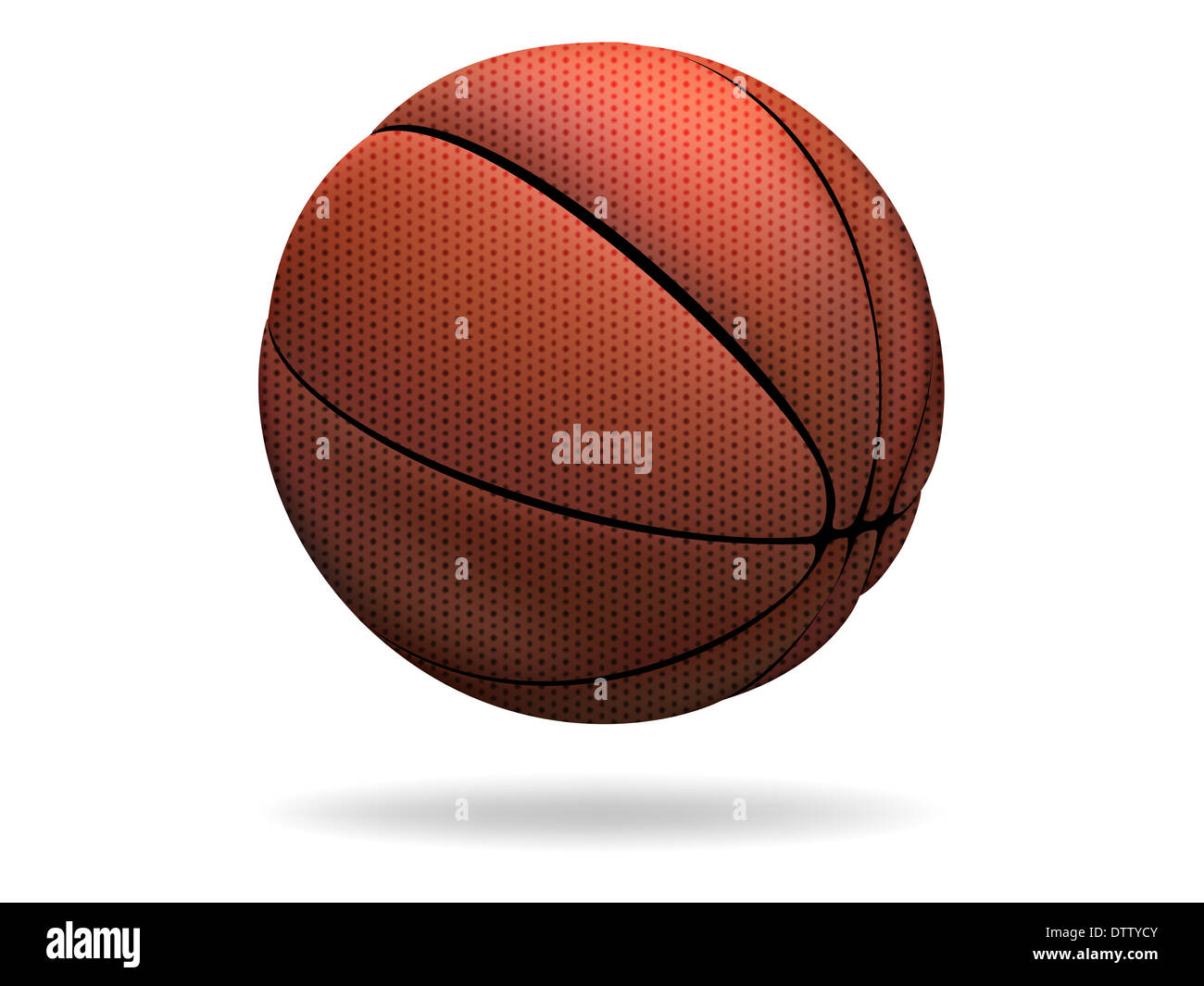 Realistic basketball ball isolated on white background Stock Photo - Alamy