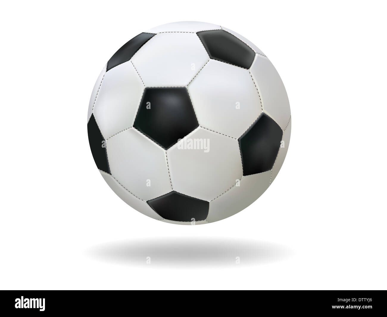 Realistic soccer ball ( Football ) on white background Stock Photo - Alamy