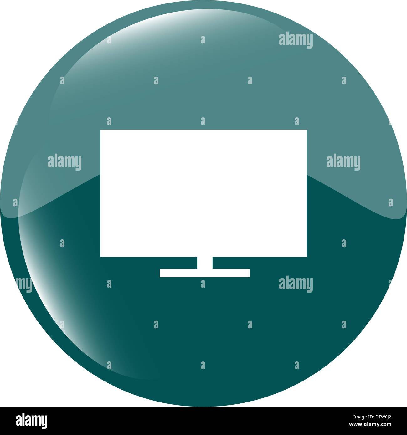 Tv icon tv element hi-res stock photography and images - Alamy