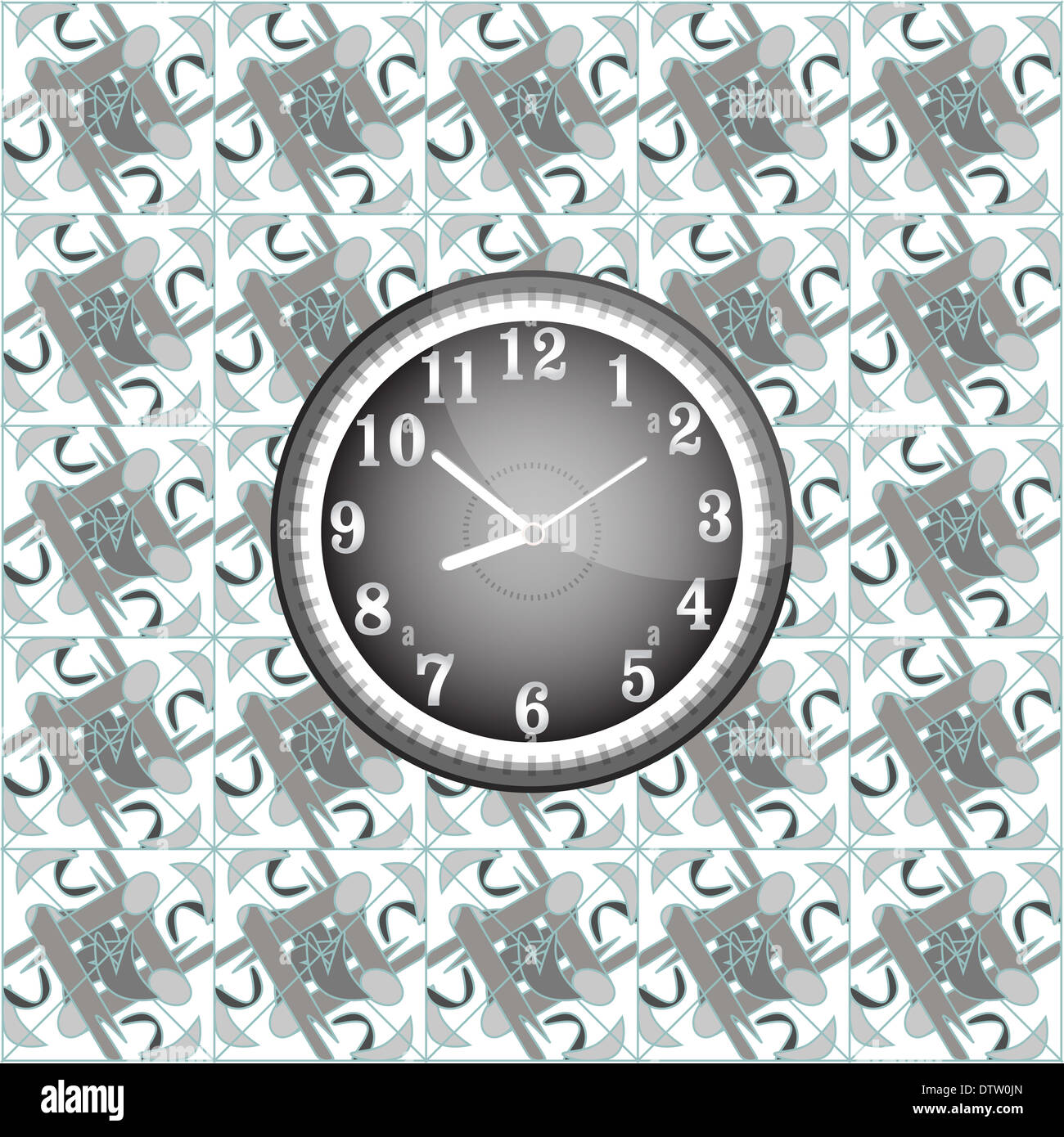 Modern wall clock on hi-res stock photography and images - Alamy