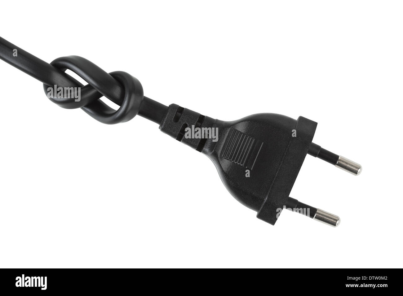 Electric cable with knot Stock Photo - Alamy