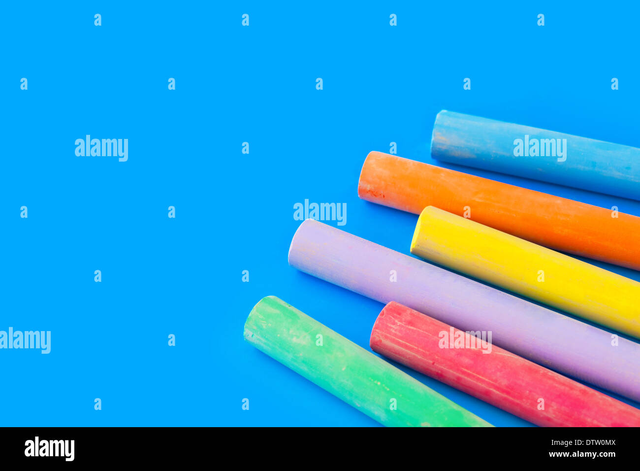 Pieces of chalk Stock Photo - Alamy