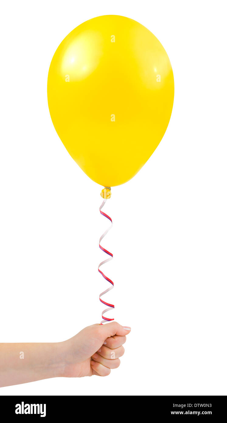 Balloon in hand Stock Photo - Alamy