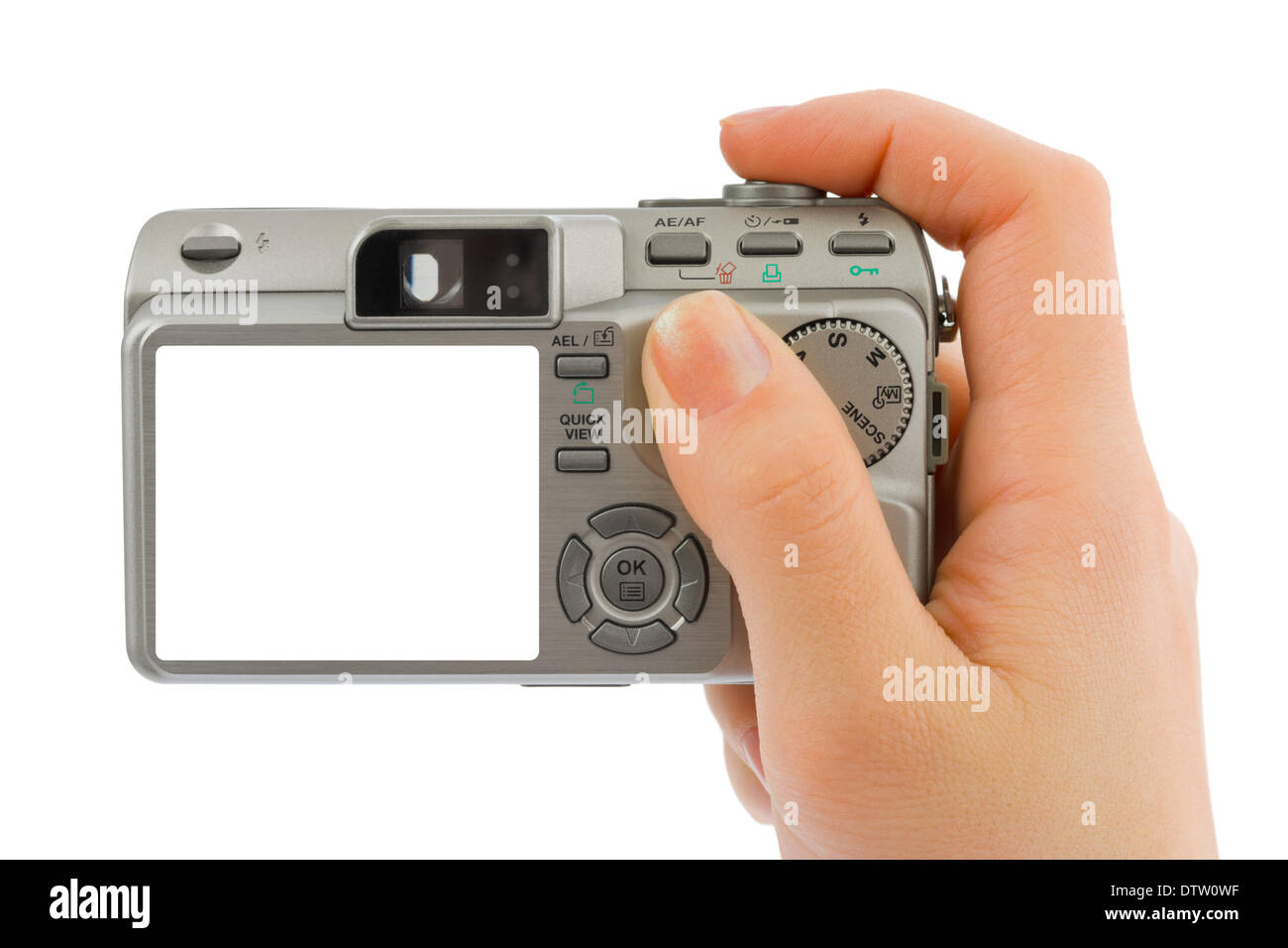 Hand camera screen girl Cut Out Stock Images & Pictures - Alamy