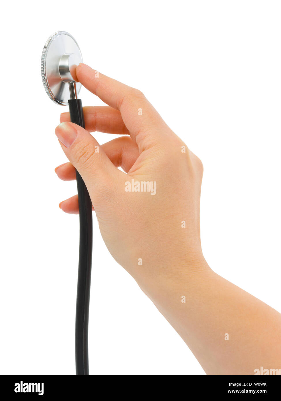 Stethoscope in hand Stock Photo - Alamy