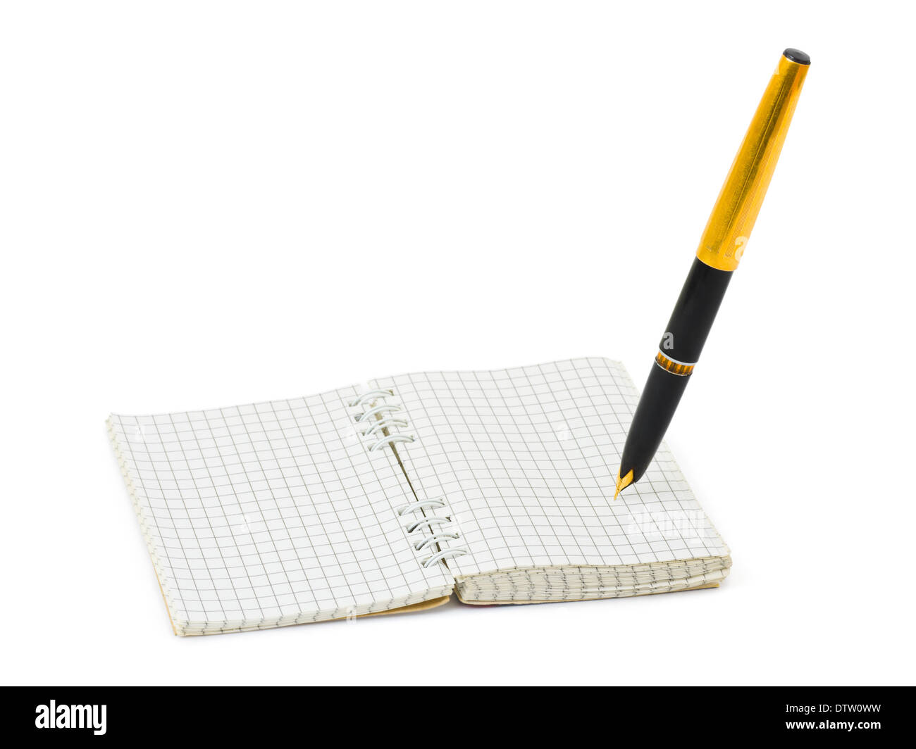 Pen and note pad Stock Photo - Alamy