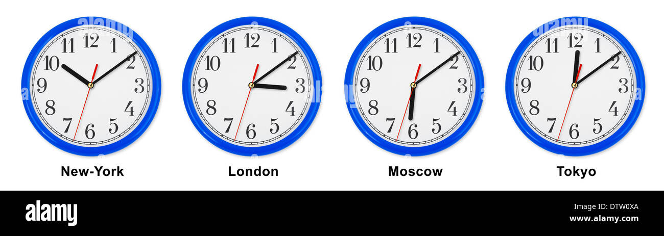 Timezone and map hi-res stock photography and images - Alamy