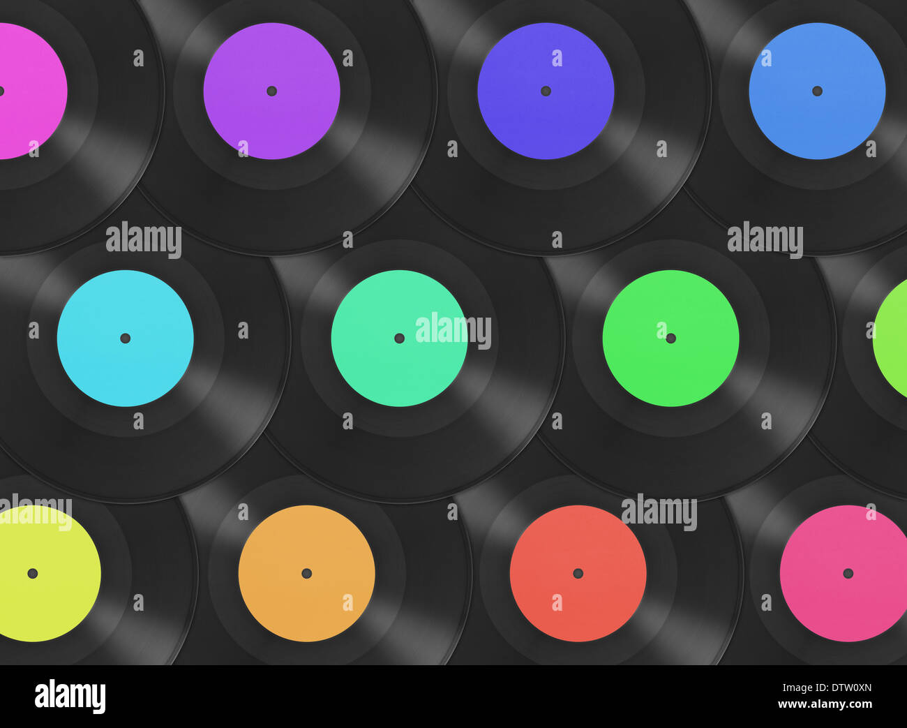 Gramophone disks background Stock Photo - Alamy