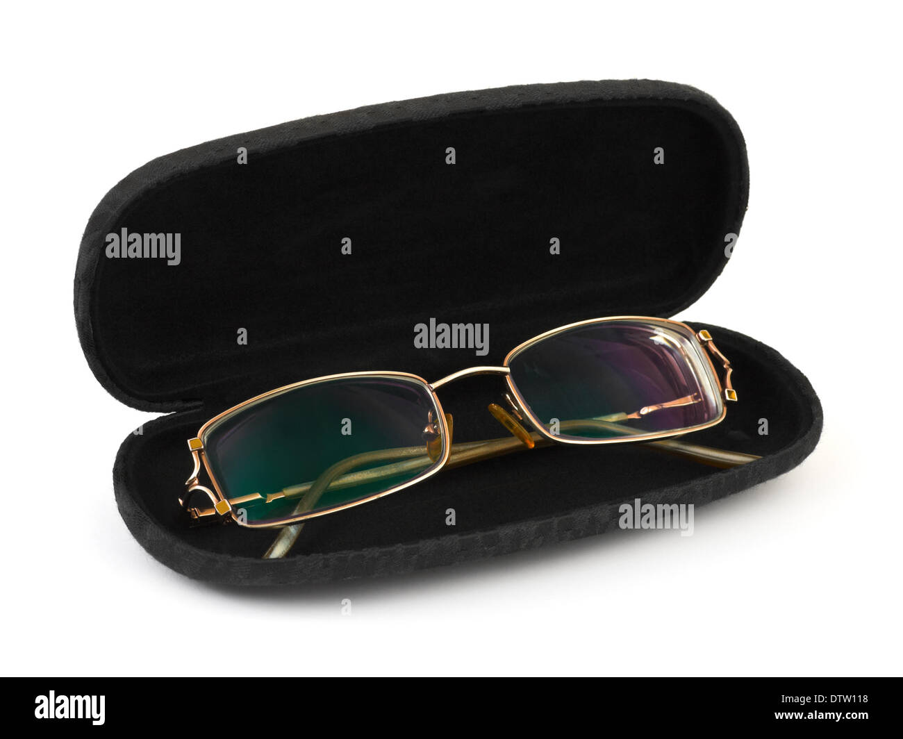 Glasses in case Stock Photo - Alamy