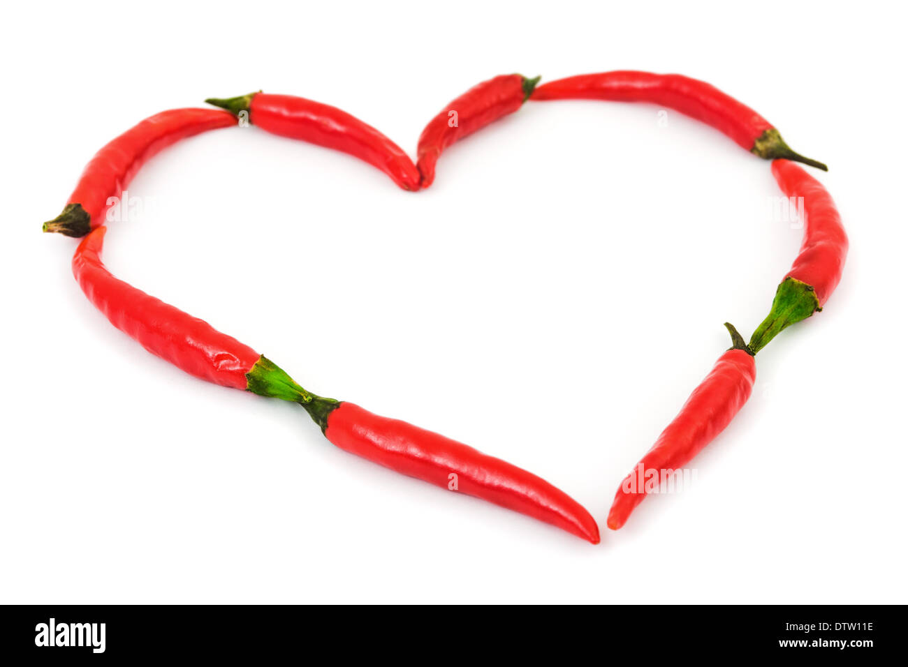 Chili pepper heart shape Cut Out Stock Images & Pictures - Alamy