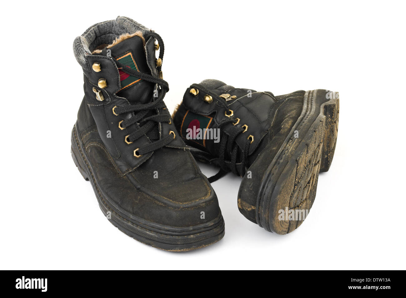 Muddy shoes Cut Out Stock Images & Pictures - Alamy