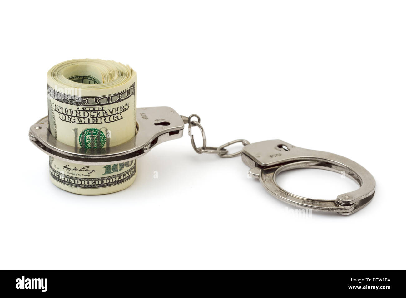 Money and manacles Stock Photo - Alamy