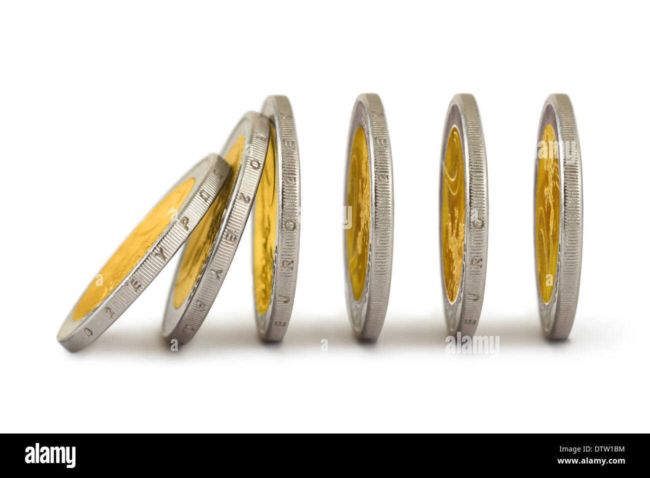 Coin gold falling line hi-res stock photography and images - Alamy
