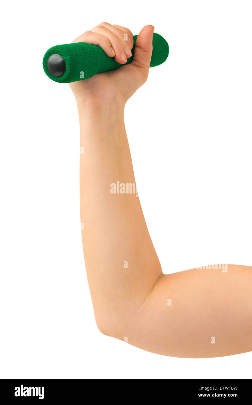 Hand with dumbbells Stock Photo - Alamy