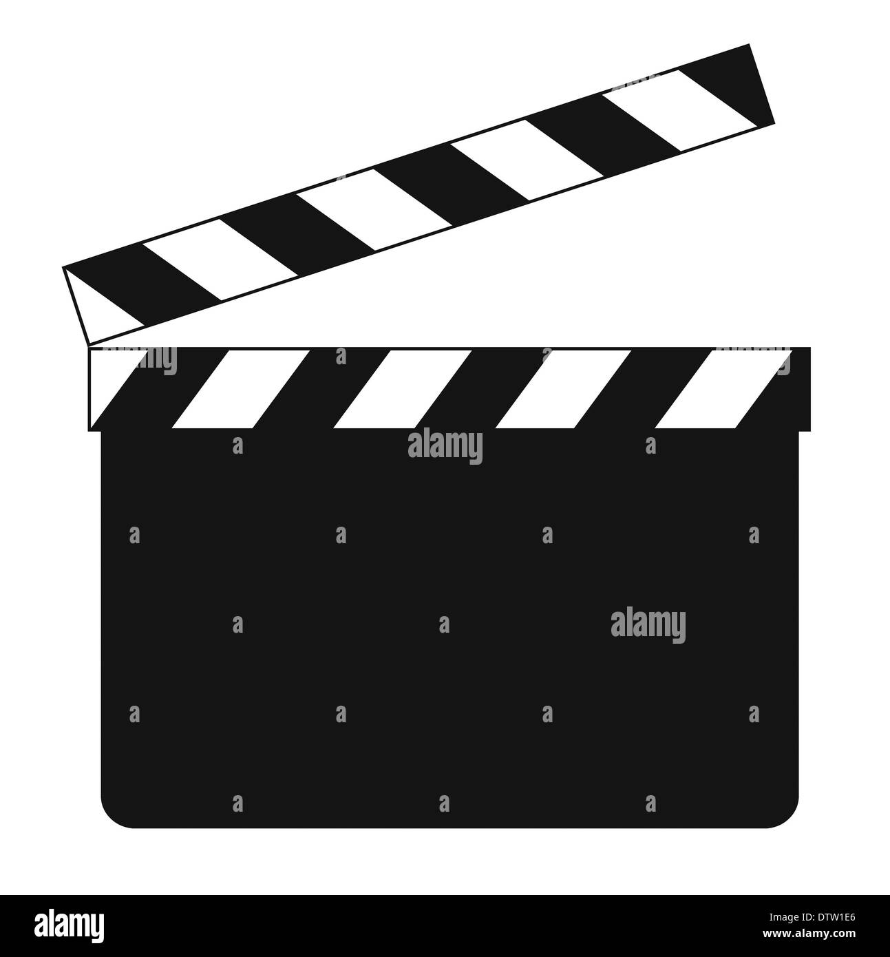 Blank clapboard (illustration Stock Photo - Alamy