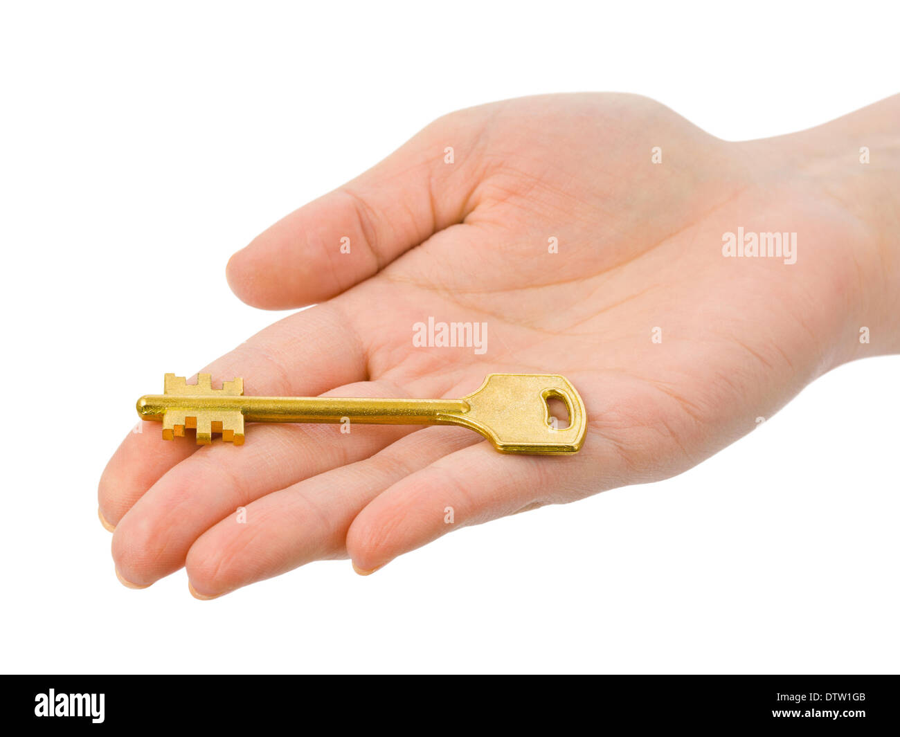 Hand giving key Stock Photo - Alamy