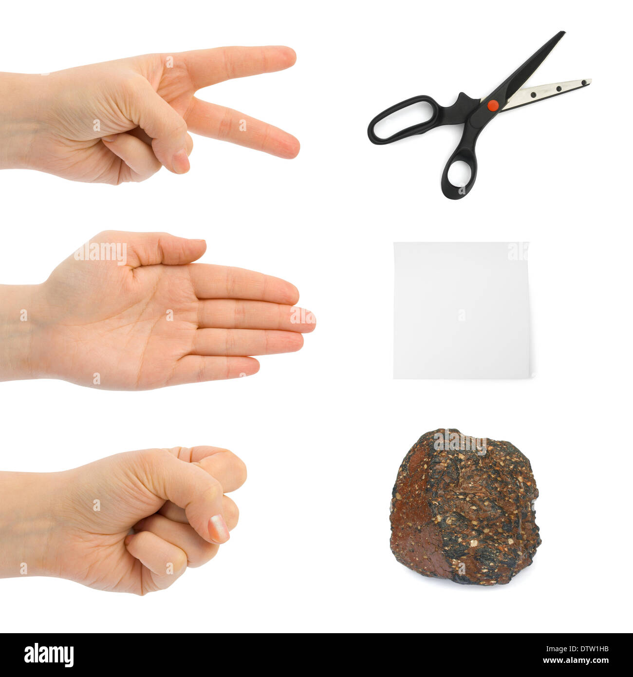 Scissors paper stone hi-res stock photography and images - Alamy